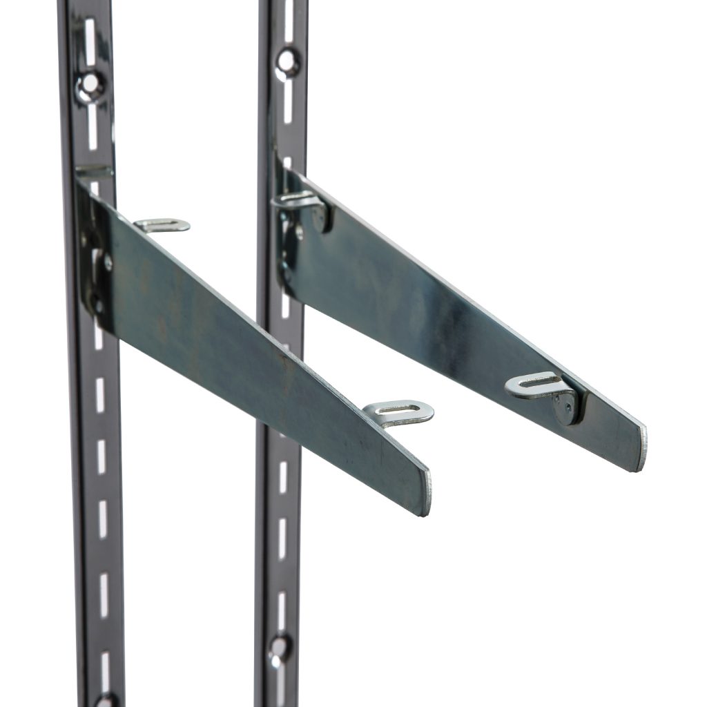 General duty wood shelf bracket with two lugs, sold in pairs - Kin-Lai