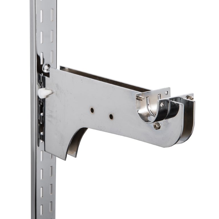 Heavy duty twin bracket with “U” cup for 1-1/4” or 1-5/16” round ...