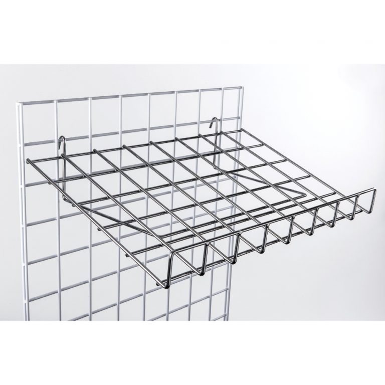 Slant grid shelf of 1/4" wire - Kin-Lai