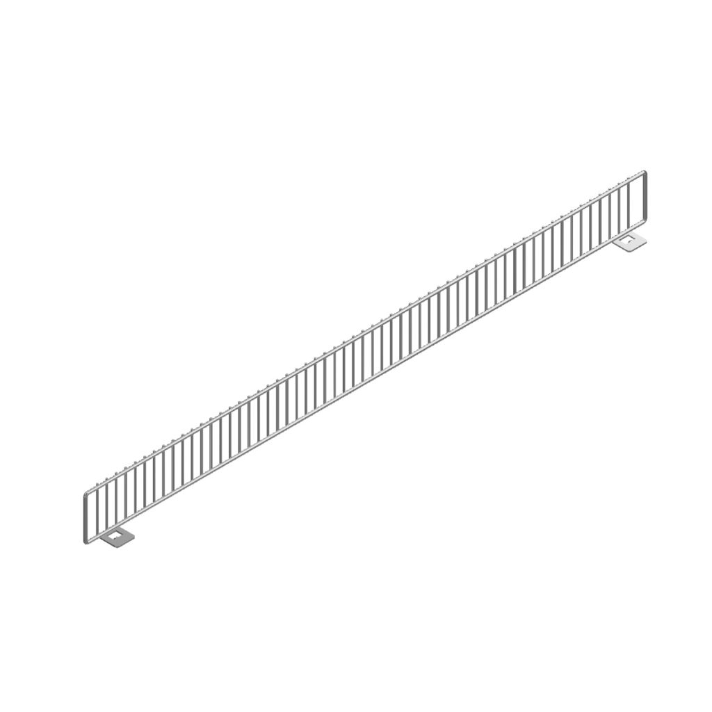 METAL SHELF FENCING 36" CHROME - Kin-Lai